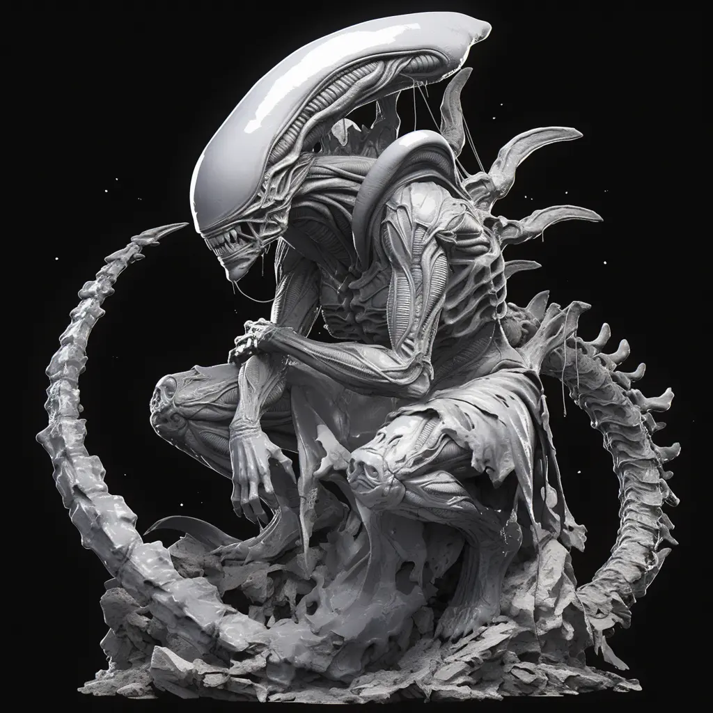 Characters & Creatures STL Download - Xenomorph chillby Retro_Vision ...