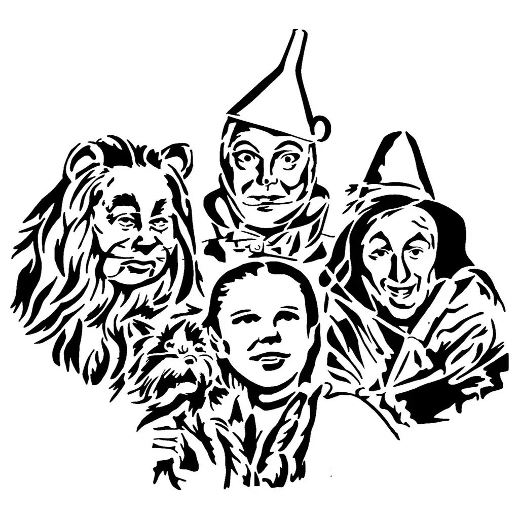 Free Digital Art STL Download - Wizard Of Oz stencilby SMT_M 🦊