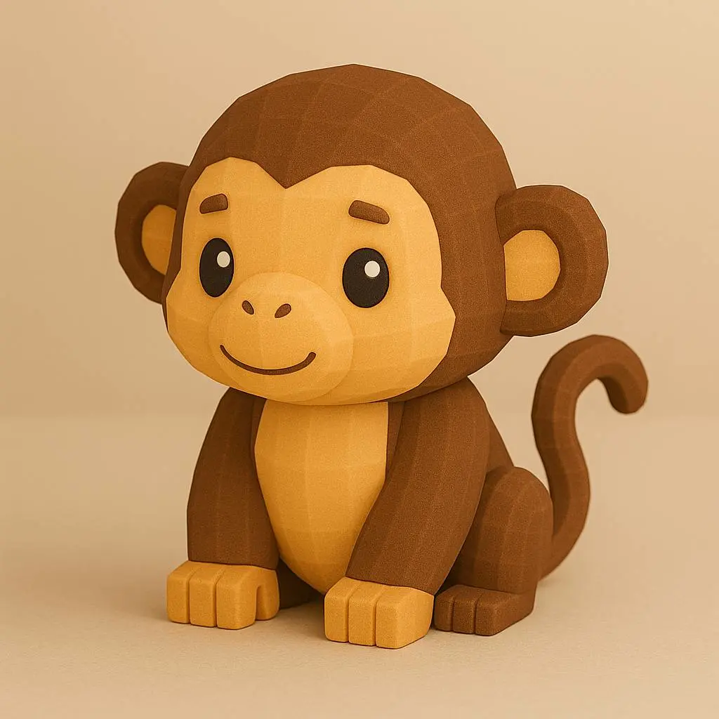 3Dプリンターデータ | 3MFファイルダウンロード | Mini Monkey | Creality Cloud
