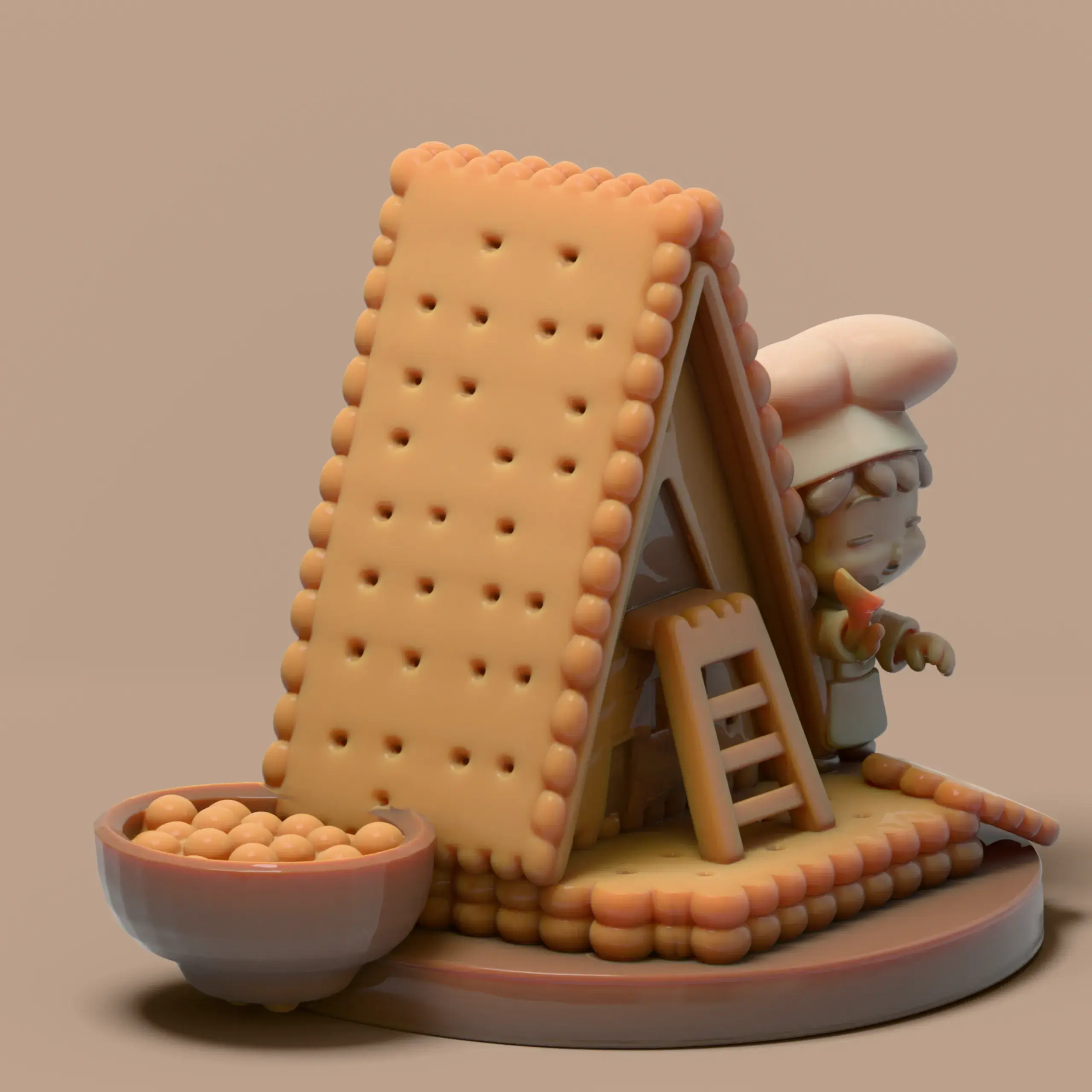 3D Printer Files | 3MF File | Cute Baker | Creality Cloud