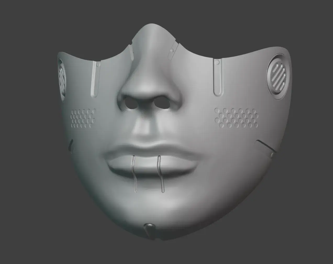 Cosplay STL Download - Cyborg Experiment Maskby Perihelion Prints