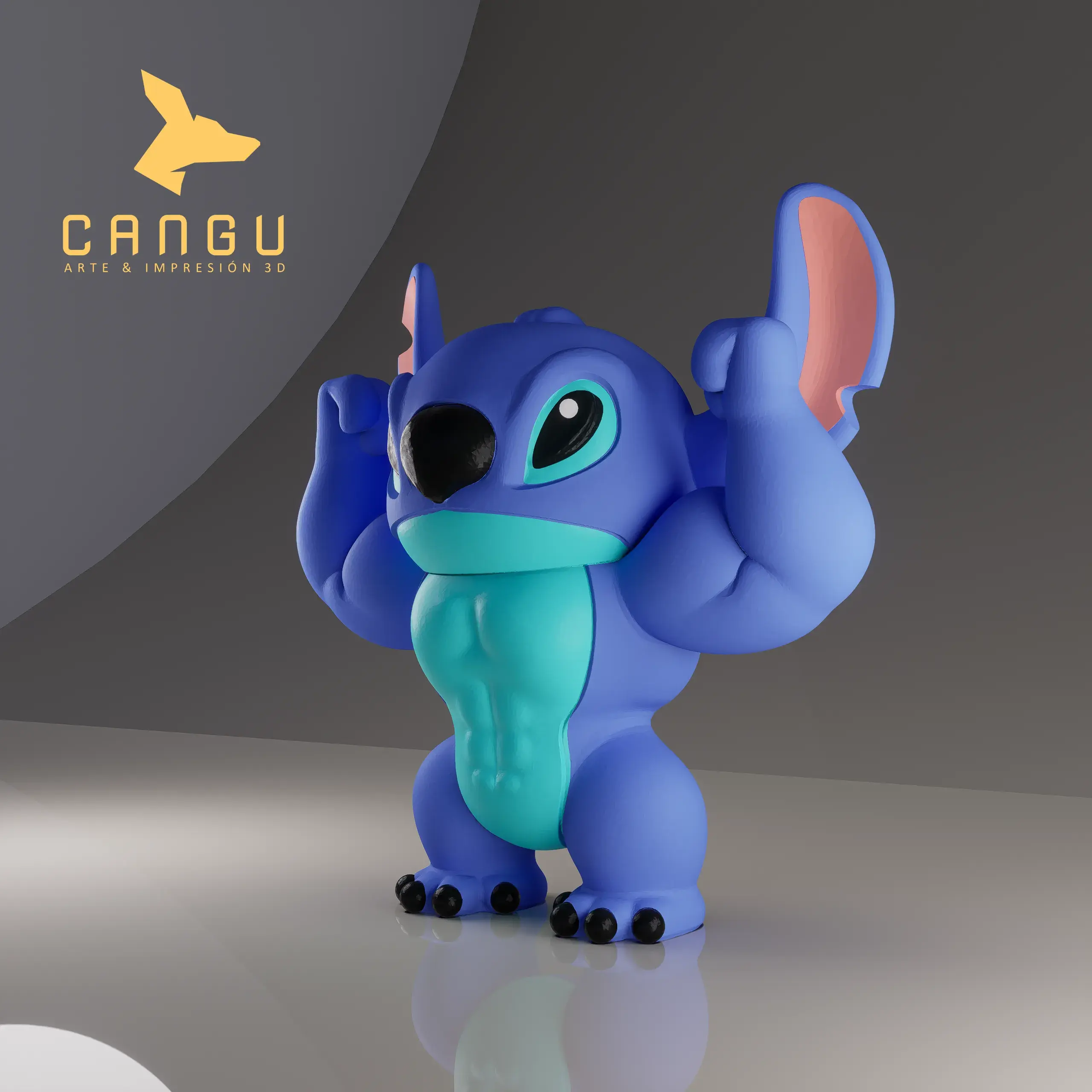 Other STL Download - MUSCLE FAN ART STITCH- MULTIPARTES (SIN AMS)by CANGU