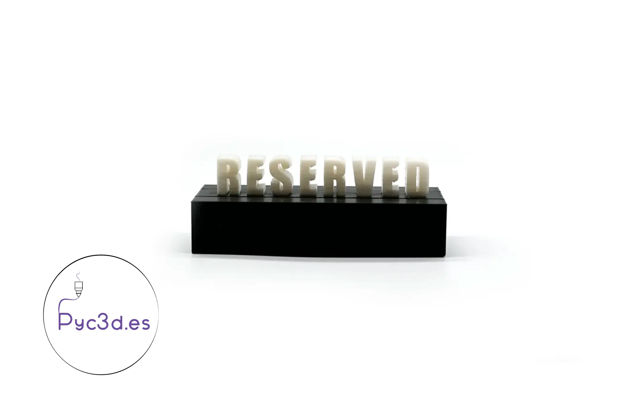 3D Printer Files | 3MF File | RESERVED TABLE SIGN 100% CUSTOMIZABLE ...