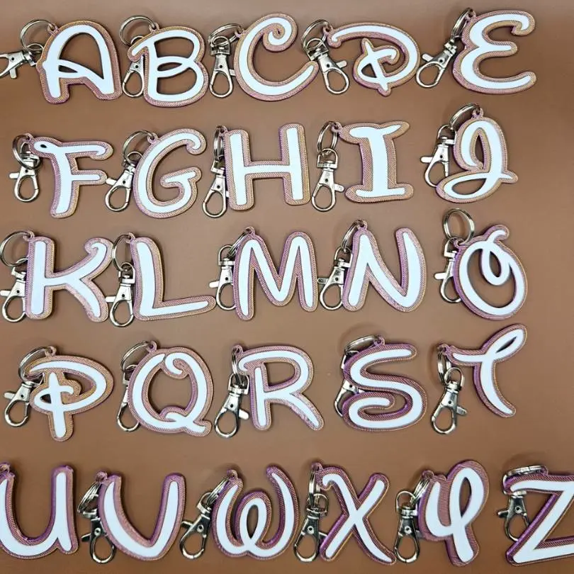3D Printer Files | 3MF File | Disney style font Alphabet Keychains ...