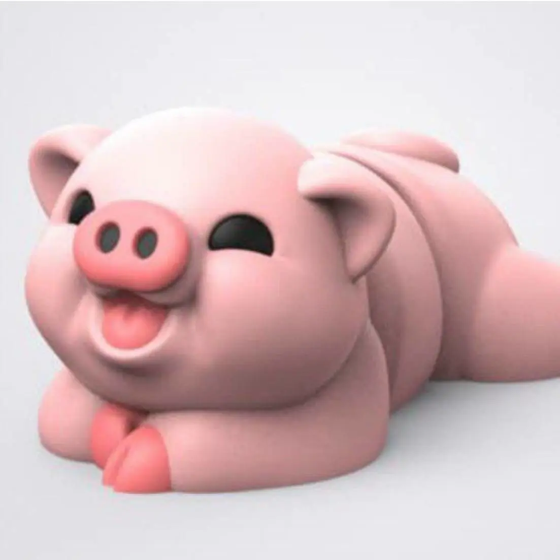 3D Printer Files | 3MF File | Flexible Happy Pig | Creality Cloud
