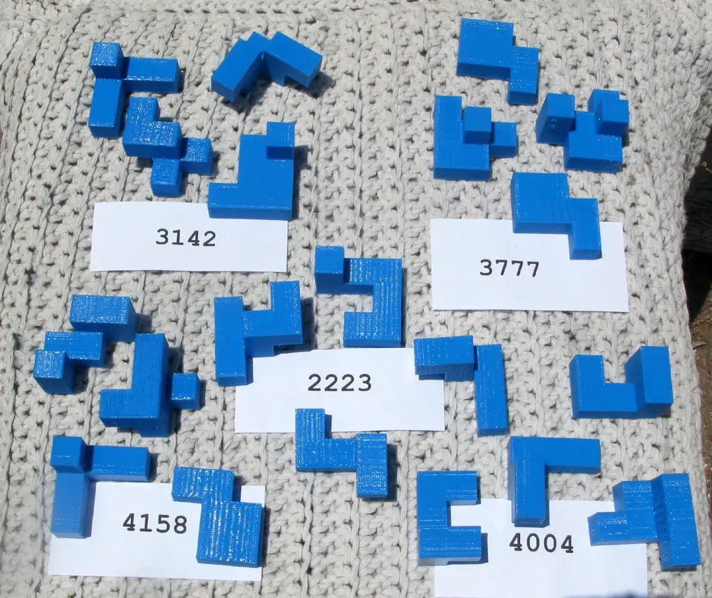 Free Board Games & Card Games STL Download - Four Piece Cube Puzzlesby ...