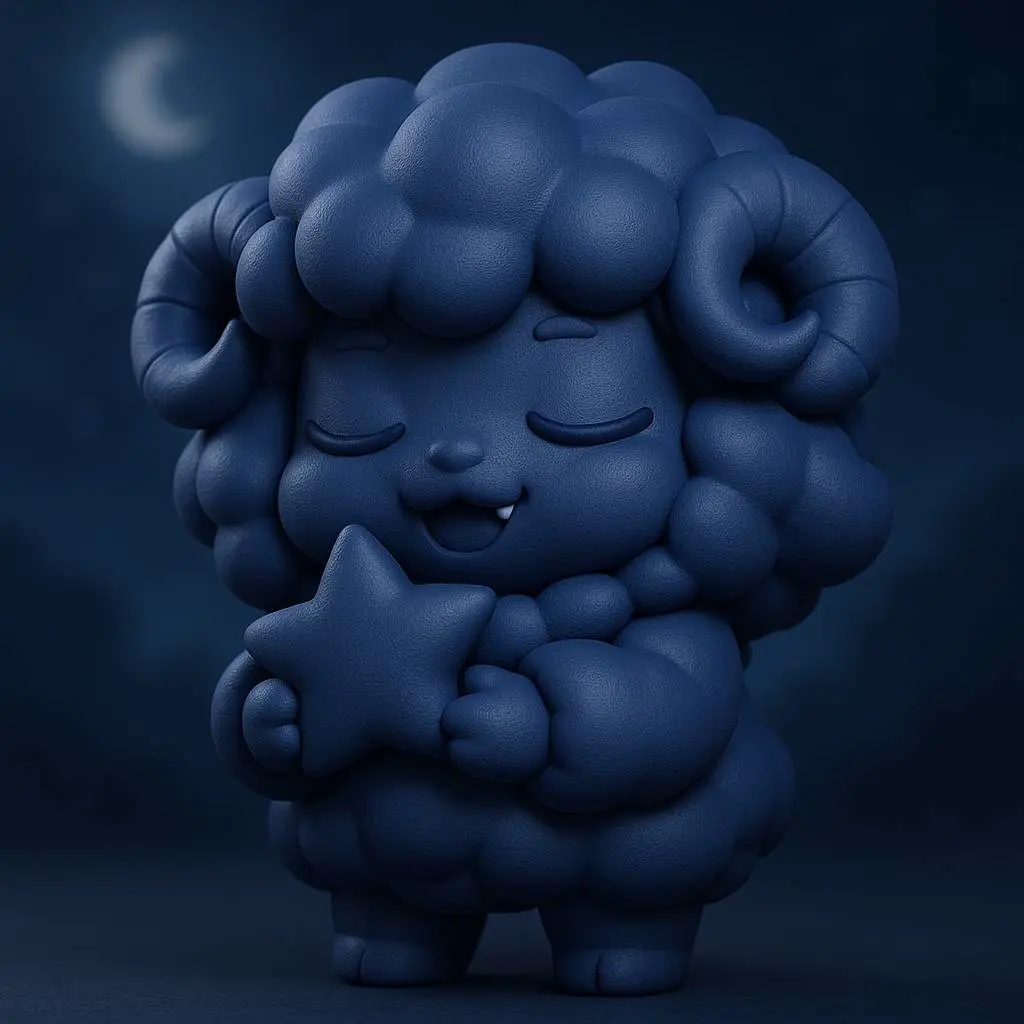 3d yazıcı baskı modelleri | 3MF | Elemental Chibi Dark (Sheep Edition ...