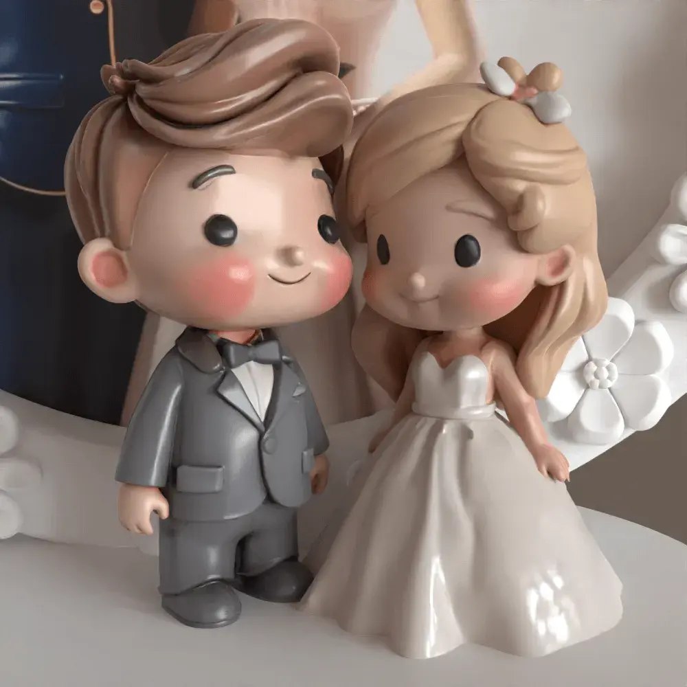 Other STL Download - Romantic Wedding Frame 3D Model – STL for ...