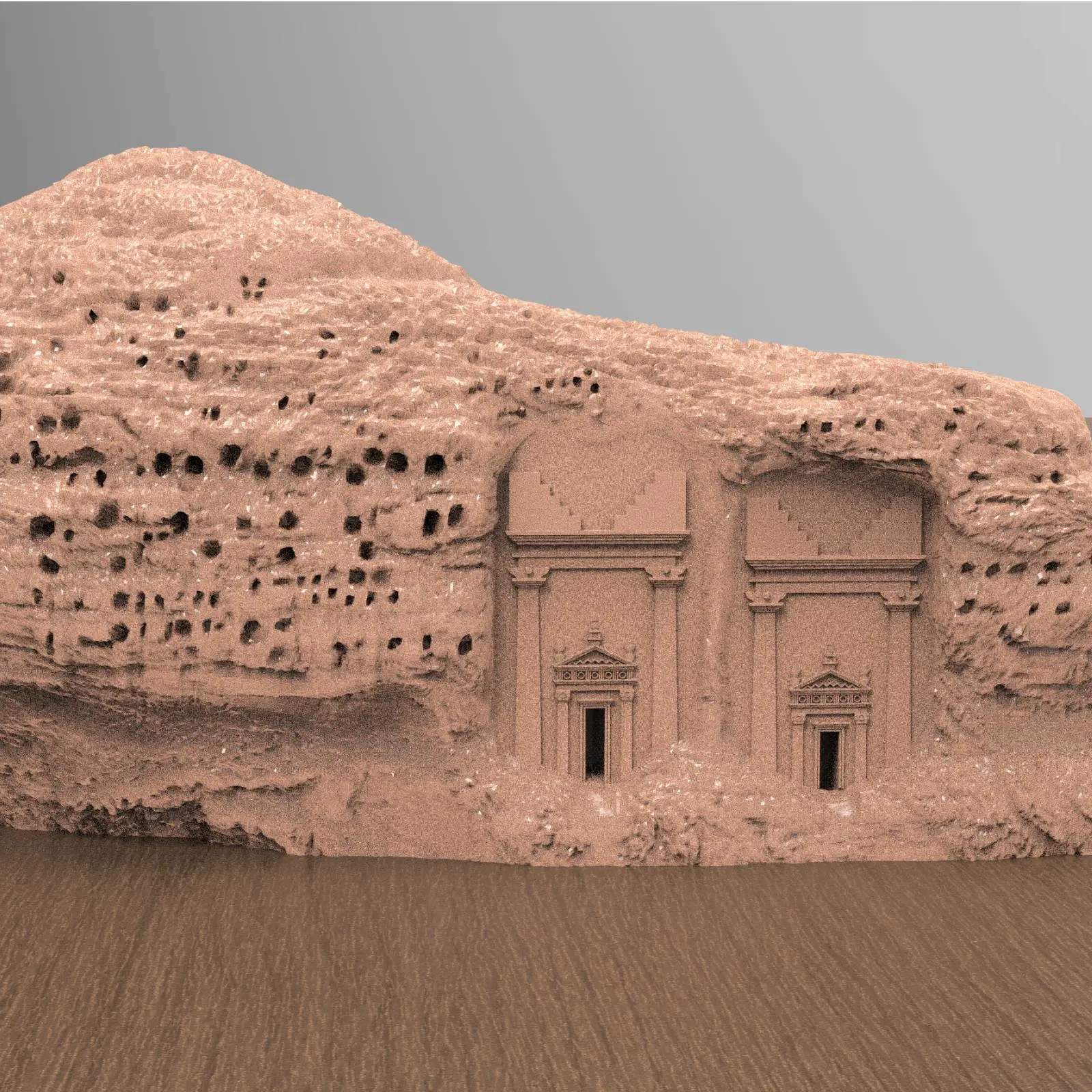Other STL Download - Qasr Al Bint AlUla Madain Saleh 3D - KSA sudia aribia- قصر اby ARROW-STUDIO