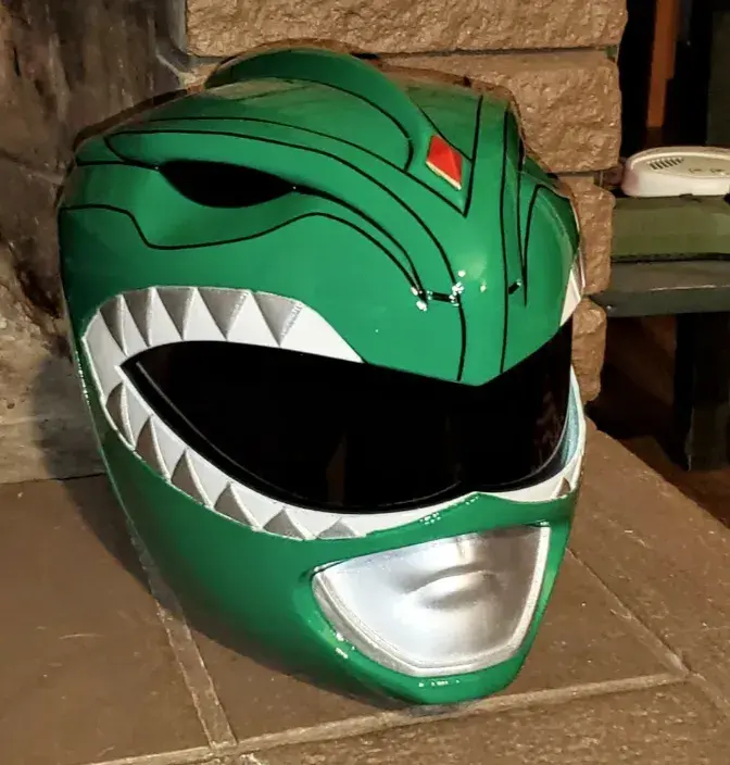 3D Printer Files | 3MF File | Green Power Ranger Helmet | Creality Cloud