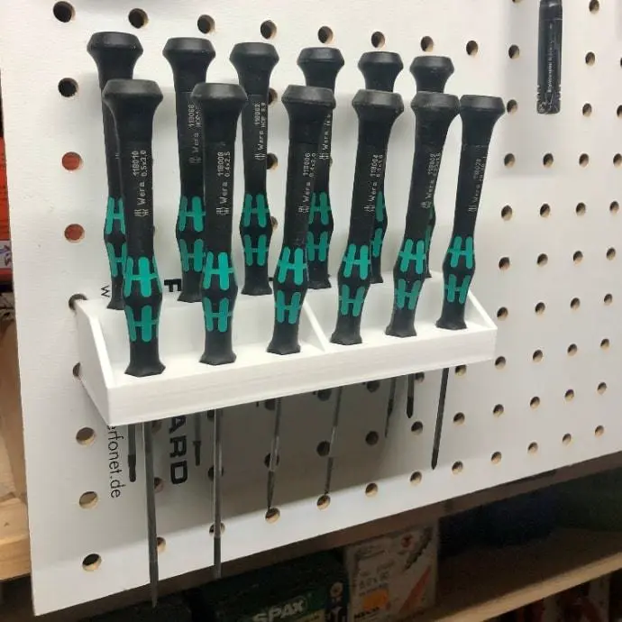 Wera Micro Screwdriver Pegboard holder | 3D models download | Creality Cloud
