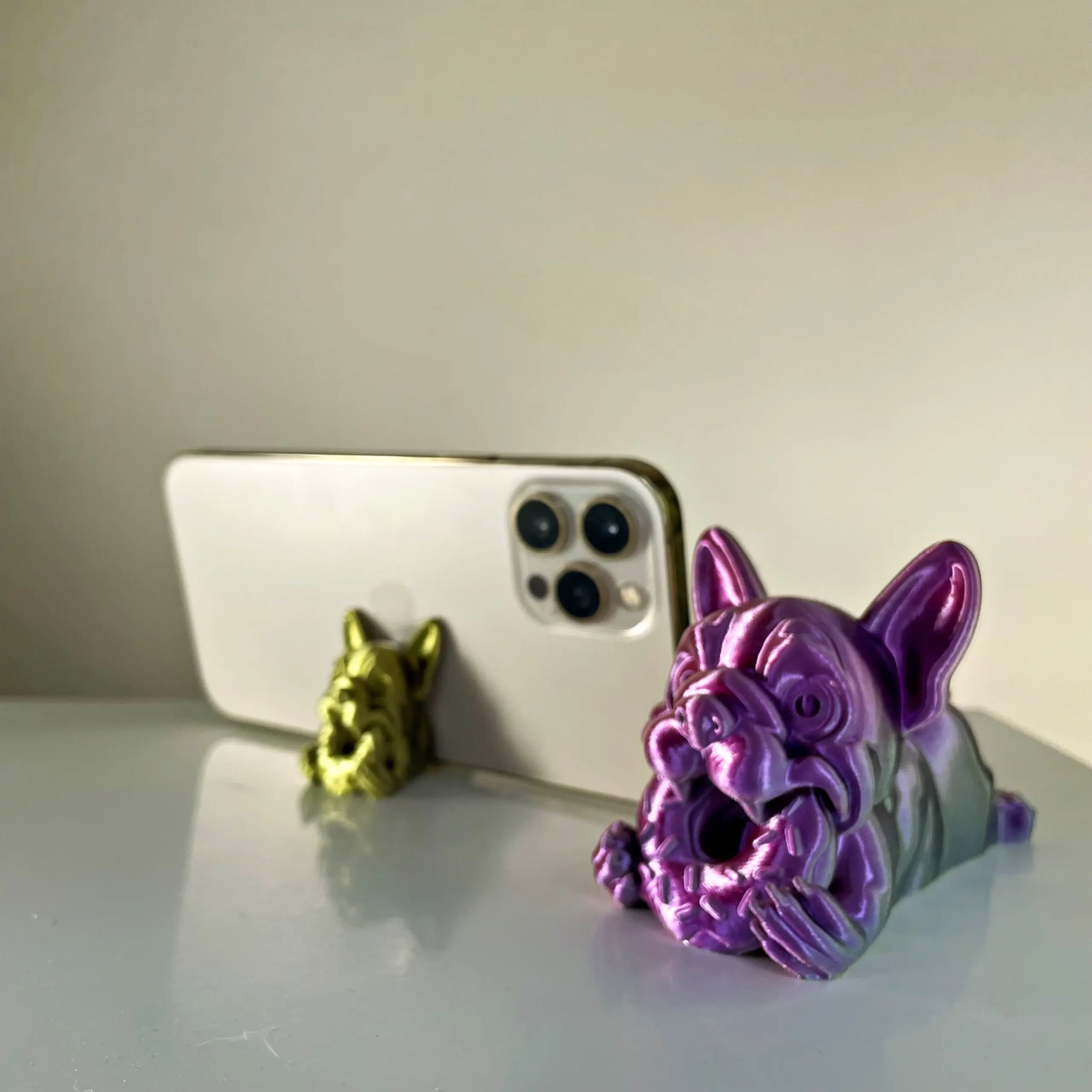 Other STL Download - FRENCHIE PHINE HOLDER AND MINIATUREby Oasis3dlab