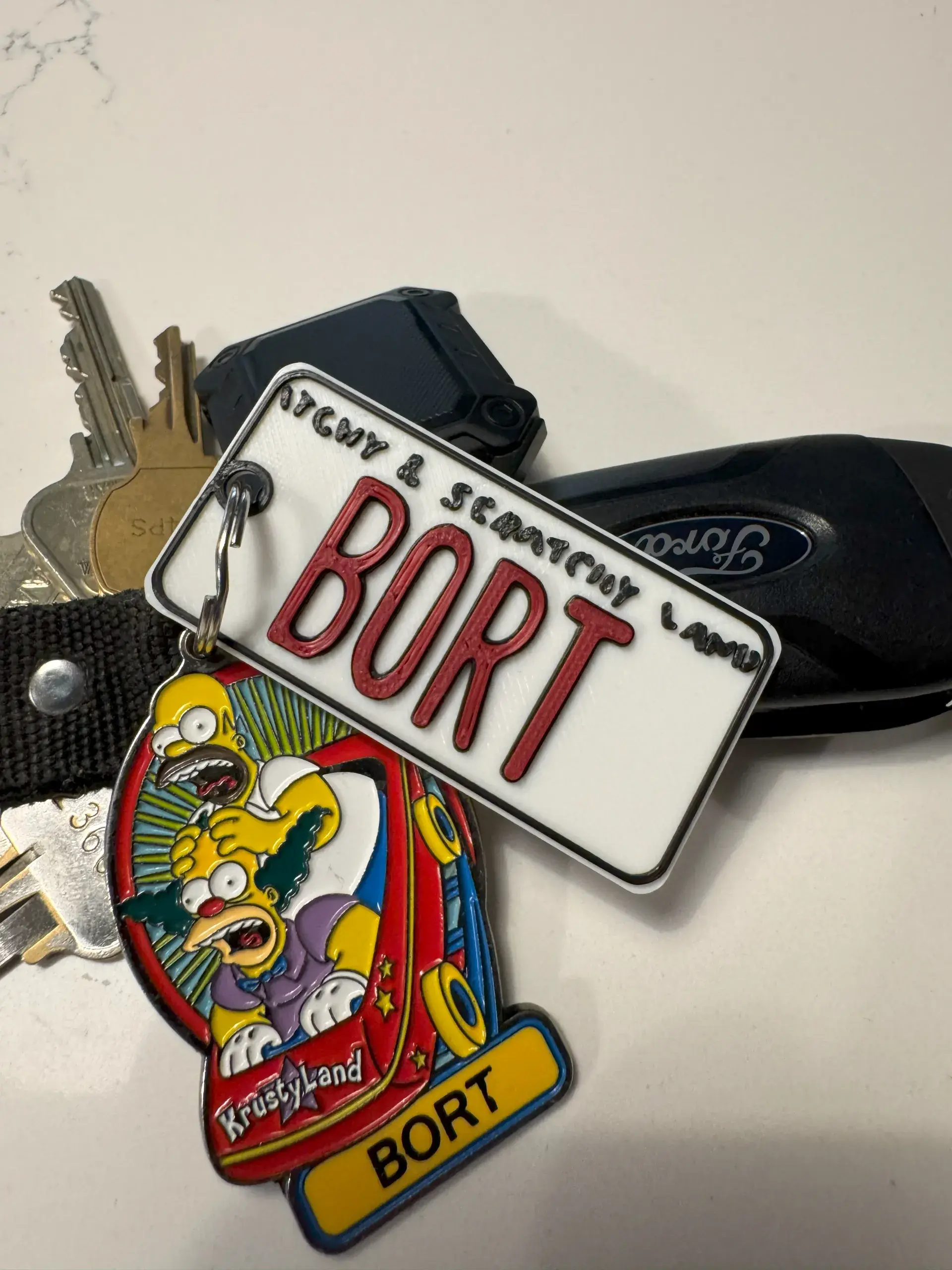 3D Printer Files | 3MF File | BORT License Plate Keychain | Creality Cloud