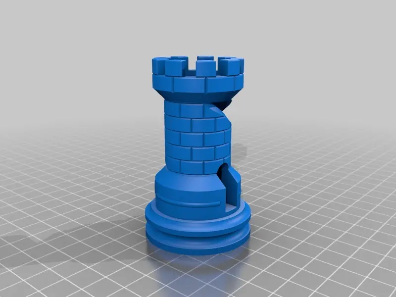 Free Other STL Download - The Dual Rook - 3D printer Benchmark by SMT_M 🦊