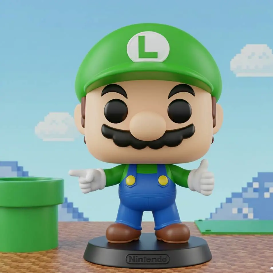 3D Printer Files | 3MF File | Luigi y mario, Mario bross, funko pop ...