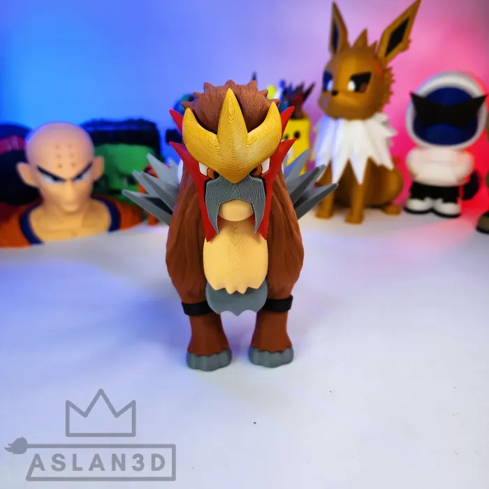 Digital Art STL Download - Entei By Colorsby Aslan3D