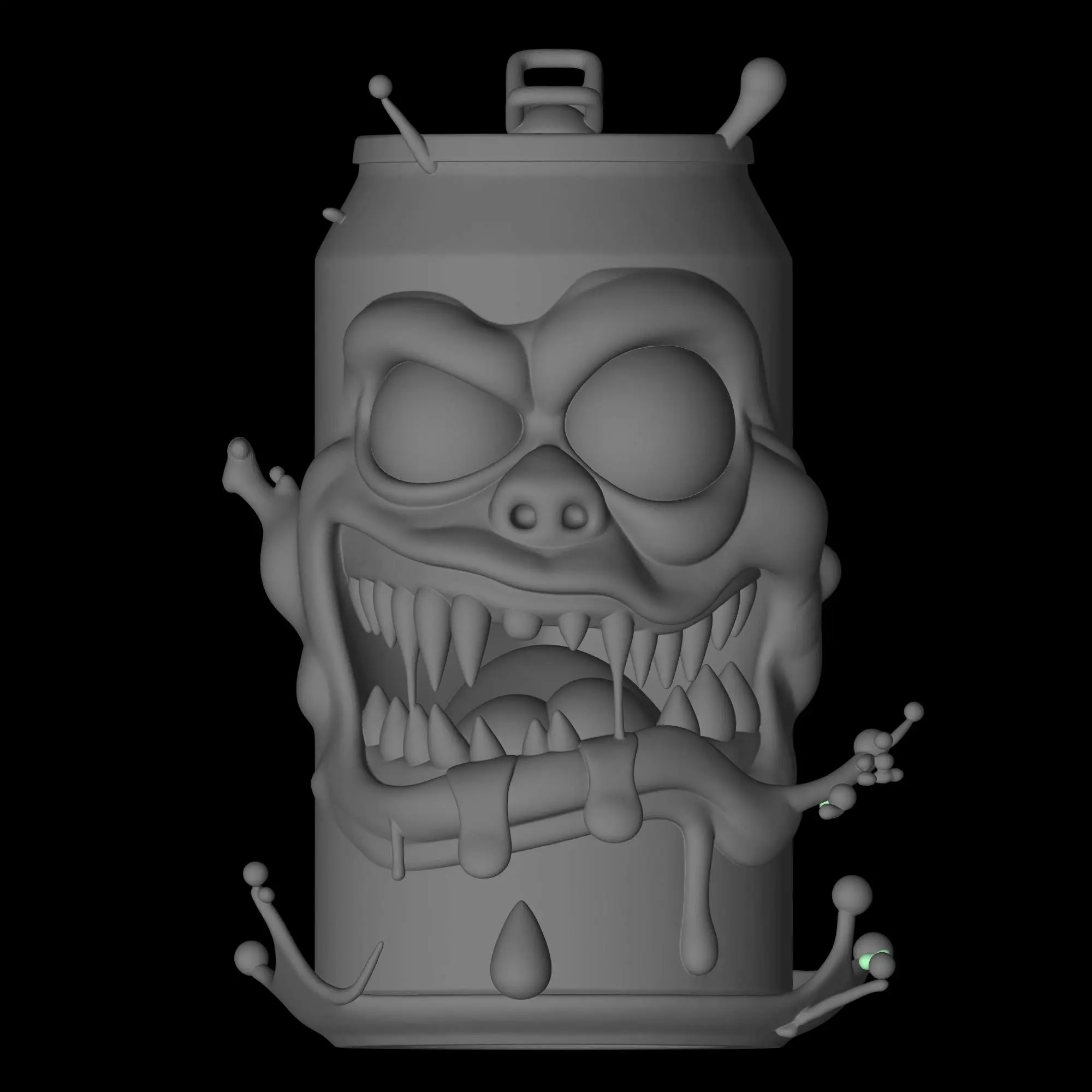 Digital Art STL Download - monster can of cola modelby BiLeN MeSH SToRe
