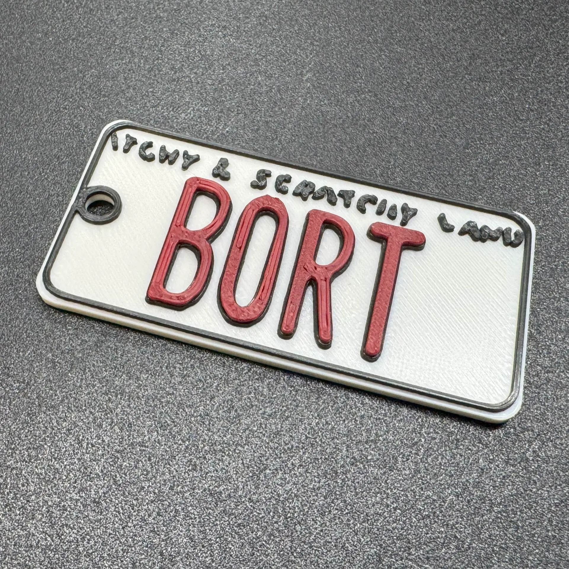 3D Printer Files | 3MF File | BORT License Plate Keychain | Creality Cloud