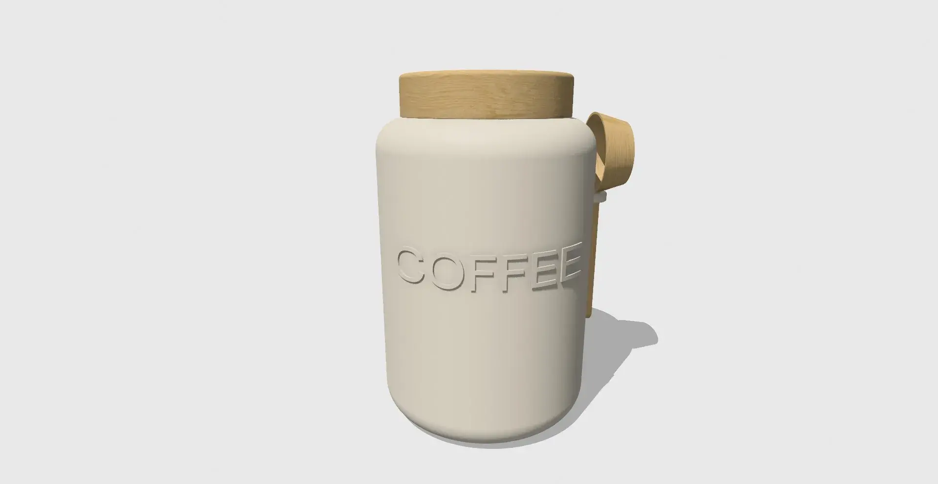 3D Printer Files | 3MF File | Coffee jar with spoon and lid | Creality ...