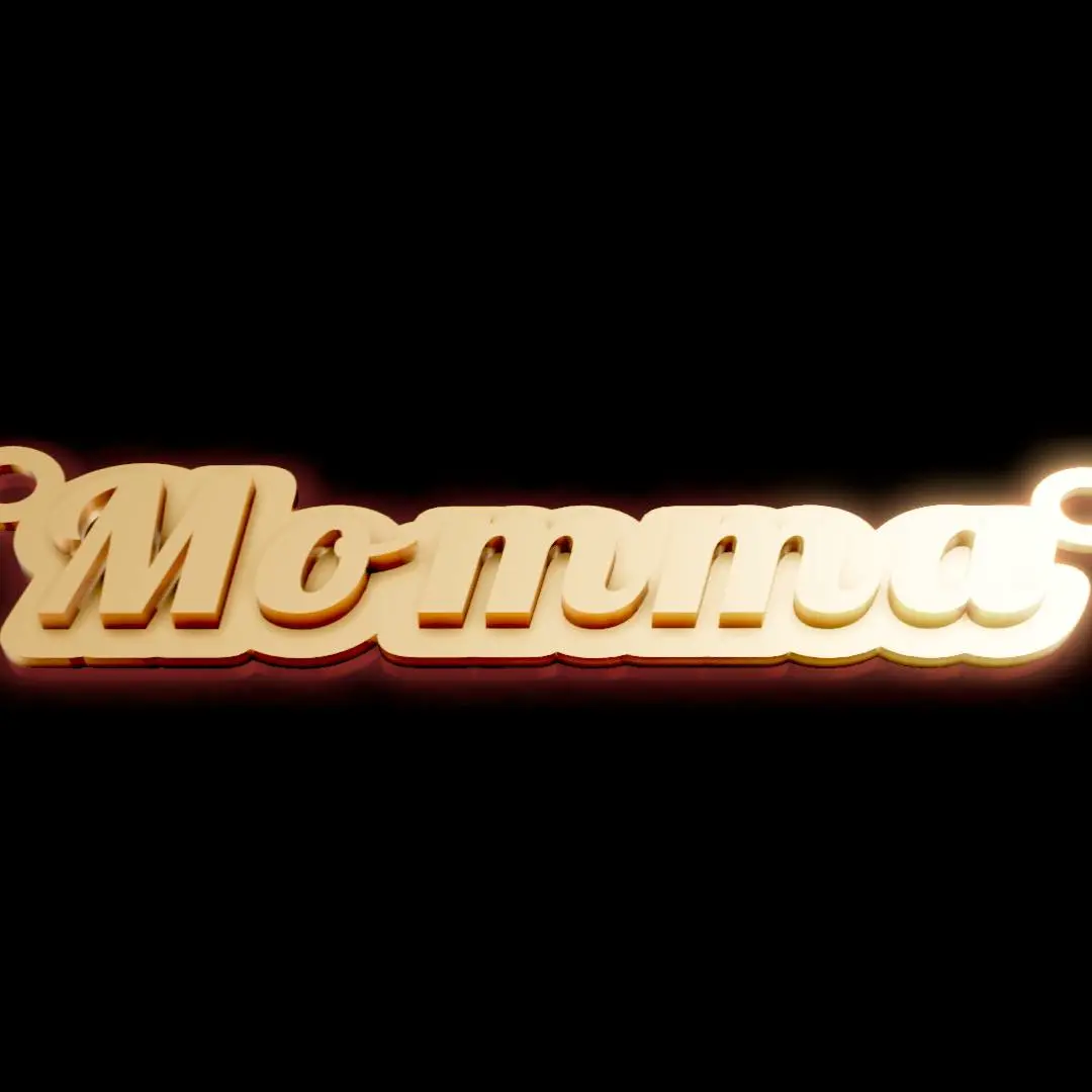 Jewelry & Accessories STL Download - Momma name pendantby Christina3d