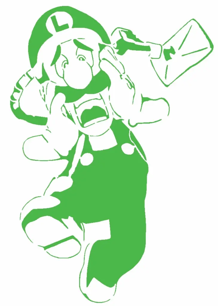 Luigi stencil 2 | 3D models download | Creality Cloud