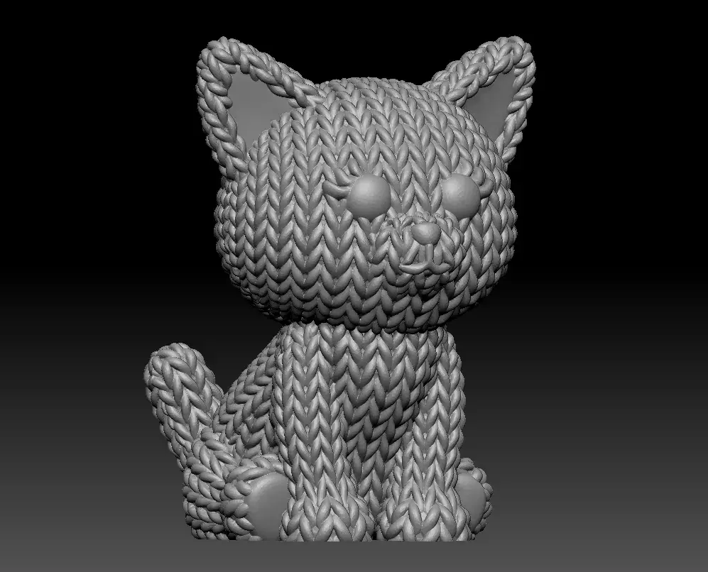Characters & Creatures STL Download - Knitted Kitten Couple - Crochet ...