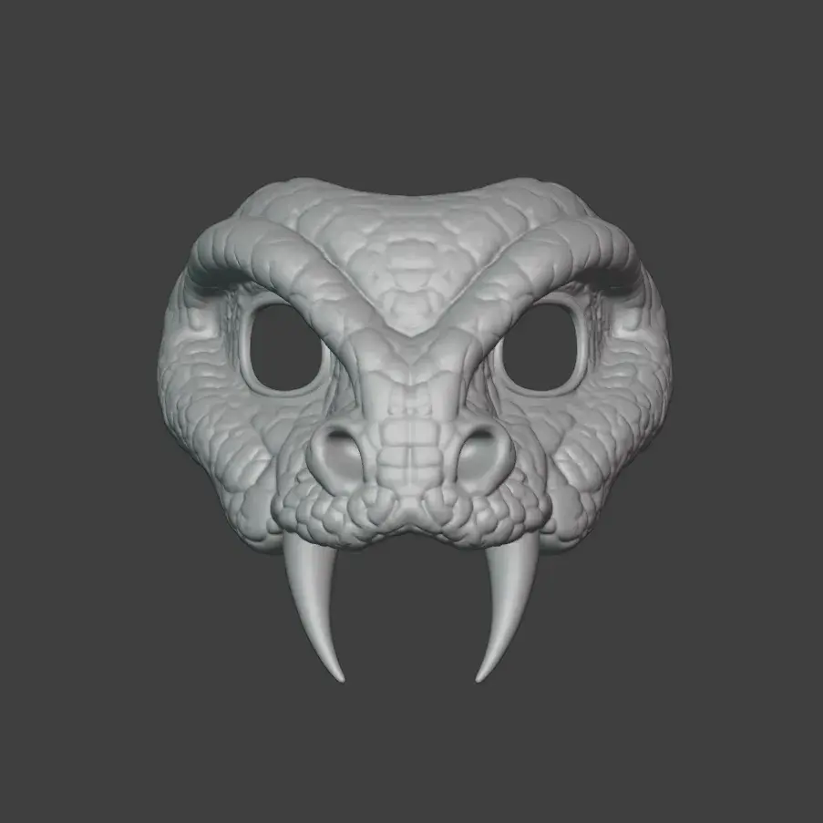 Cosplay STL Download - Snake Maskby Ronildo R silva