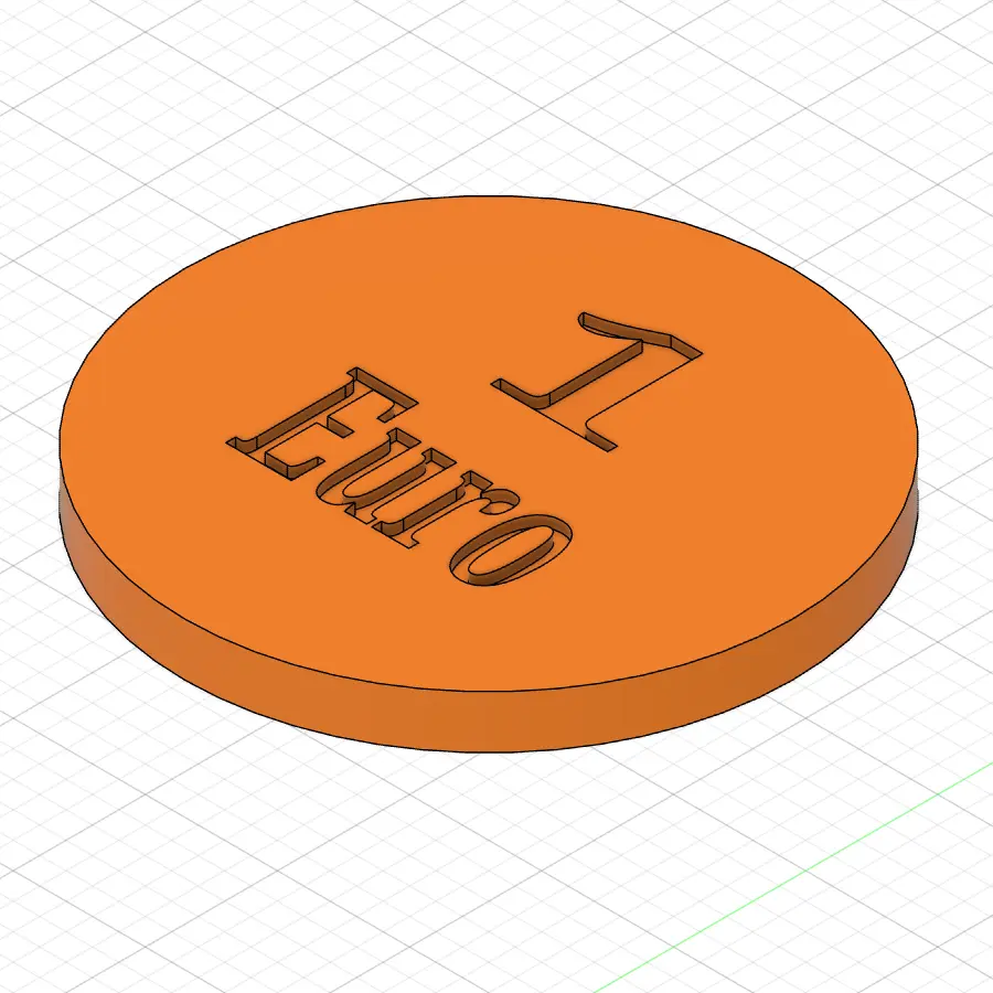 3D Printer Files | 3MF File | Euro Coin | Creality Cloud