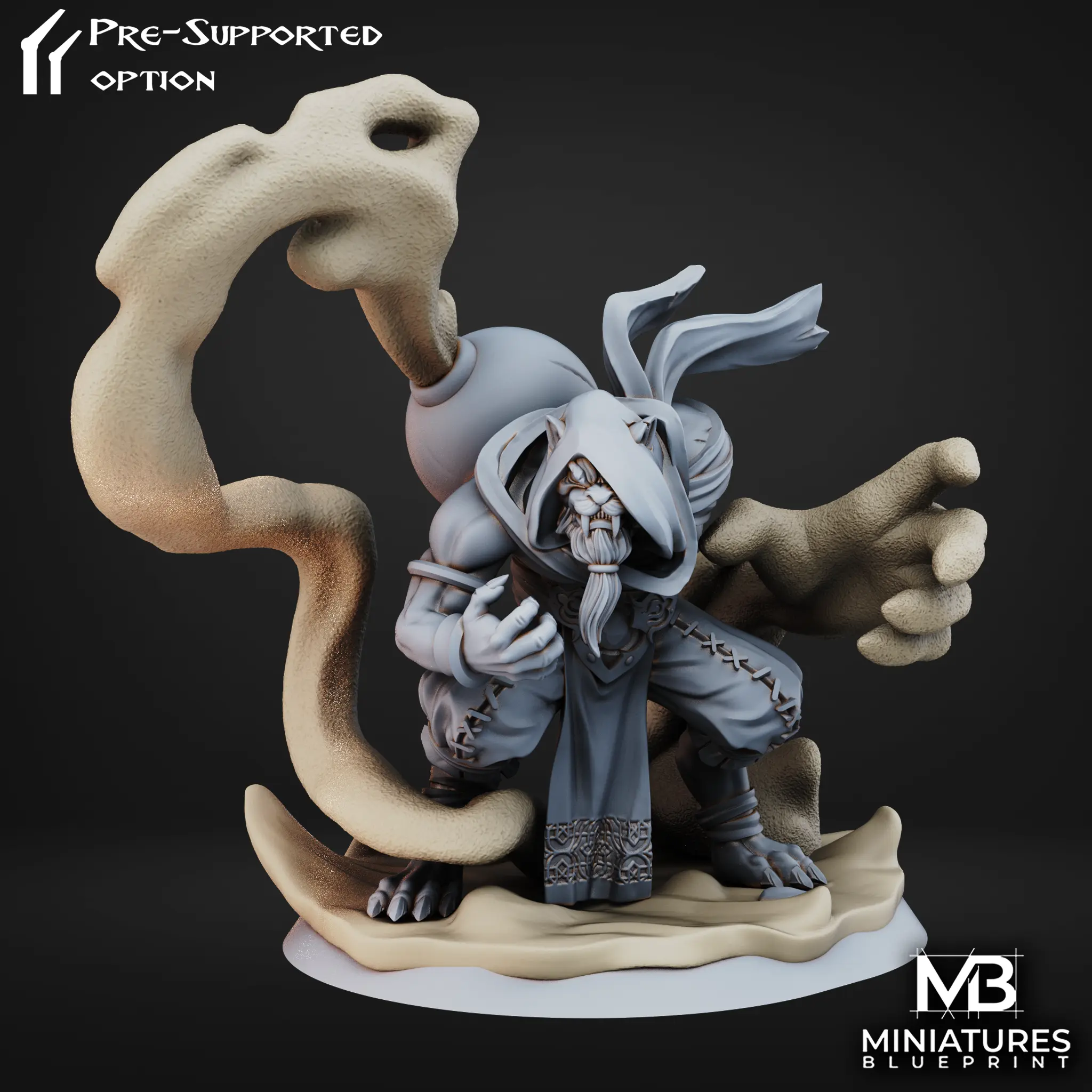 Characters & Creatures STL Download - Garabiru Leonin Mageby Miniatures ...