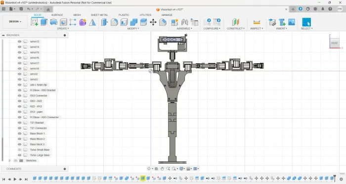Robots & Mechs STL Download - Nova Humanoid Robot Extended Rotating ...