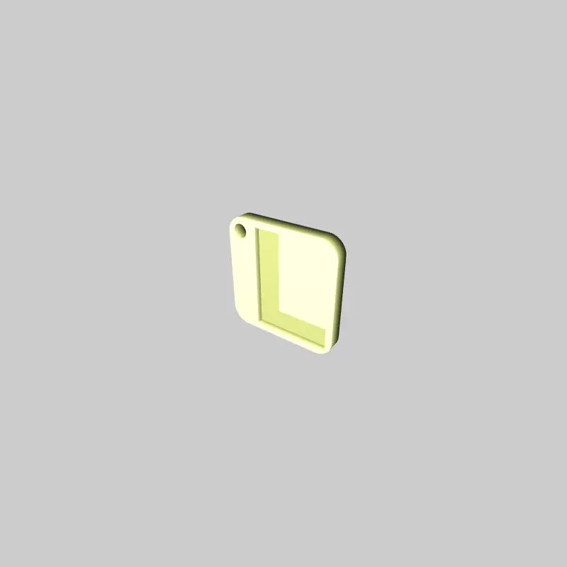 3D Printer Files | 3MF File | l_1_Keychain | Creality Cloud