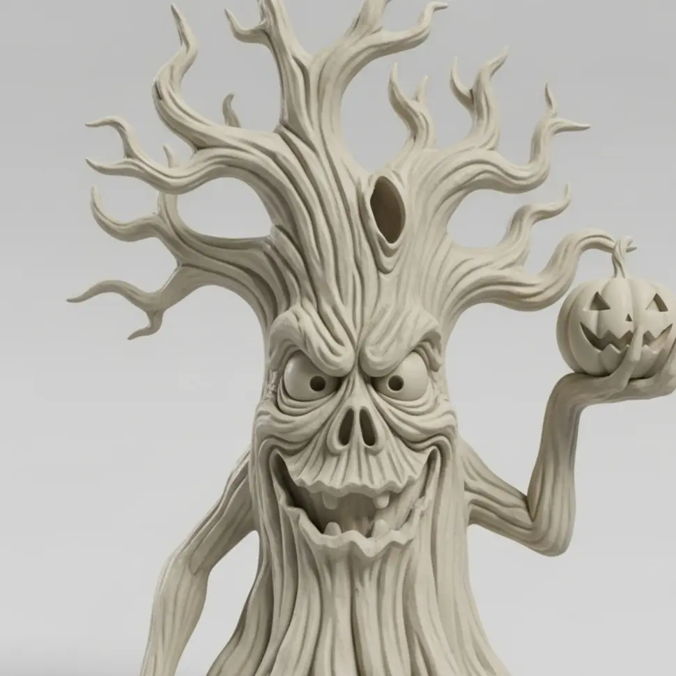 3D Printer Files | 3MF File | Árvore monstro halloween | Creality Cloud