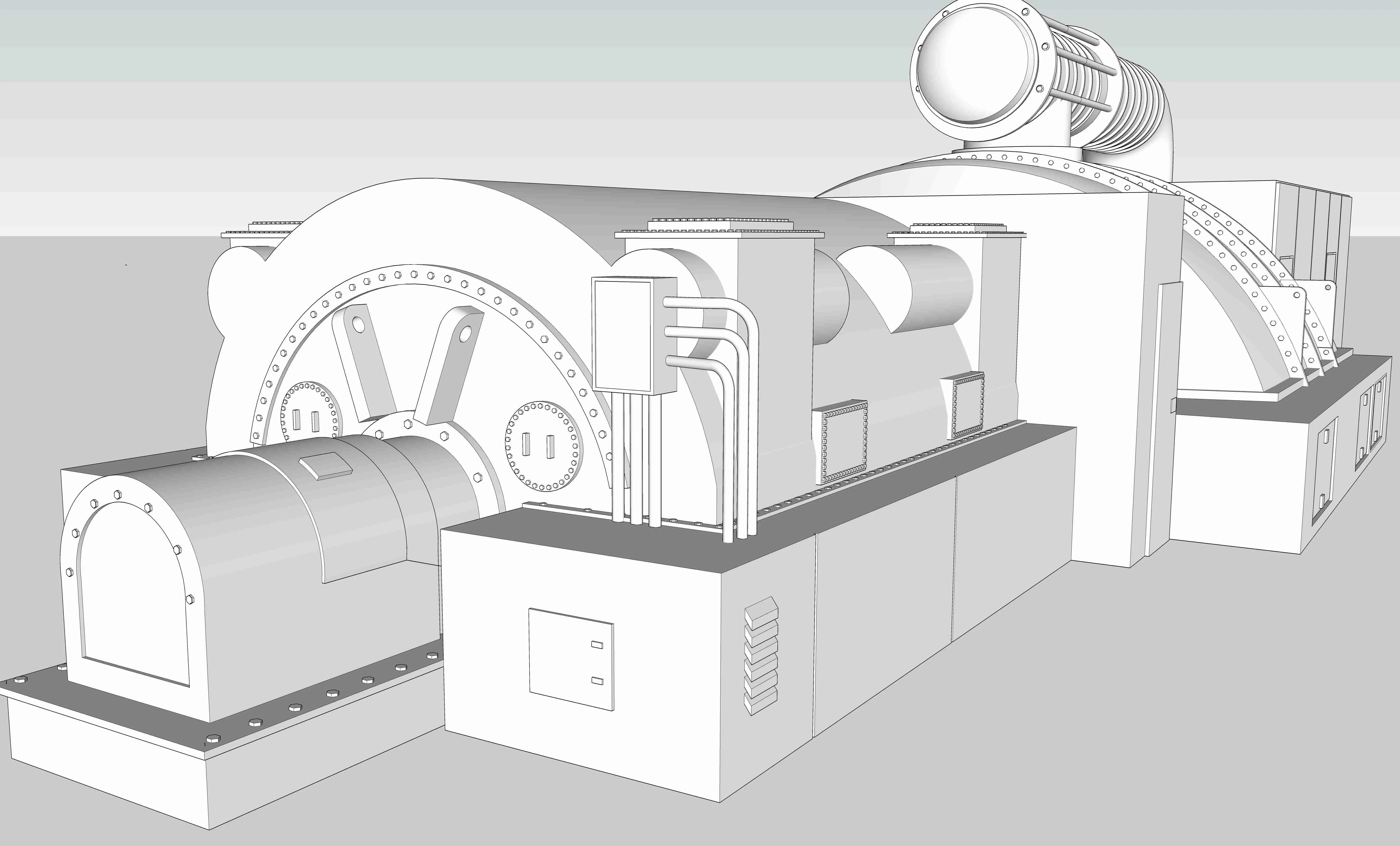 Industrial Design & Prototypes STL Download - DETAILED STEAM TURBINEby ...