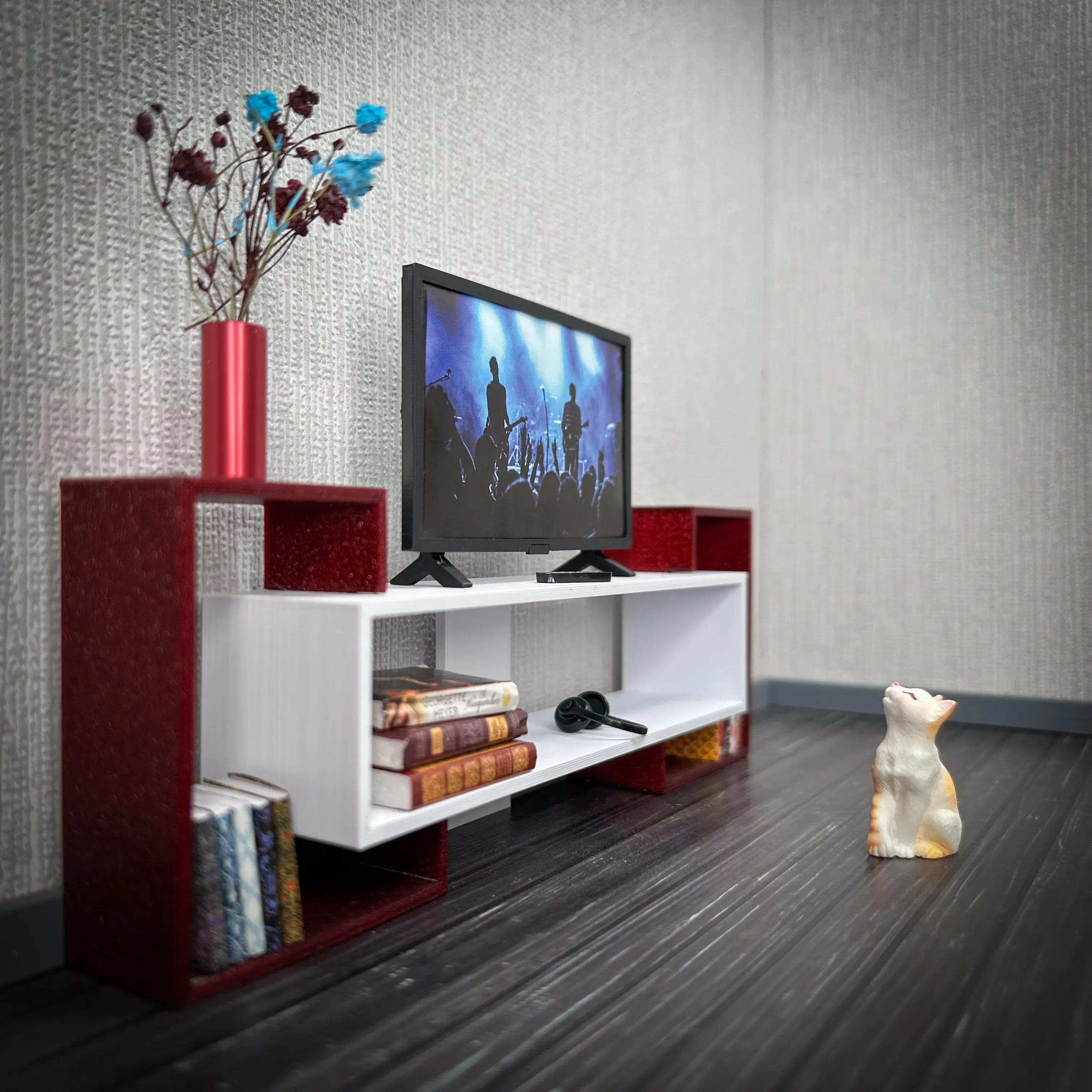 Miniature Games & Accessories STL Descarga - Miniature Flat Screen TV ...