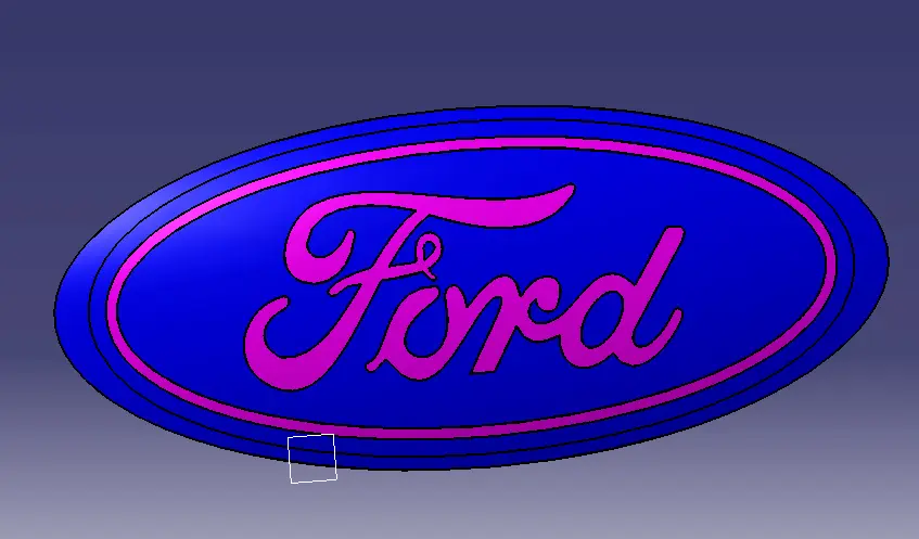 3D Printer Files | 3MF File | 2004 ford bantam front logo | Creality Cloud