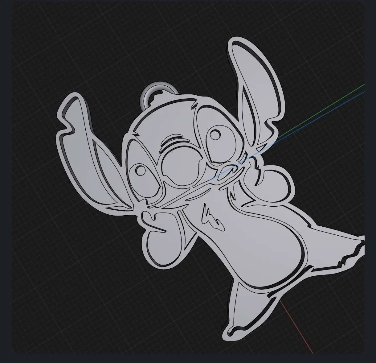 Free Jewelry & Accessories STL Download - Stitch Llavero 🔑by sam12