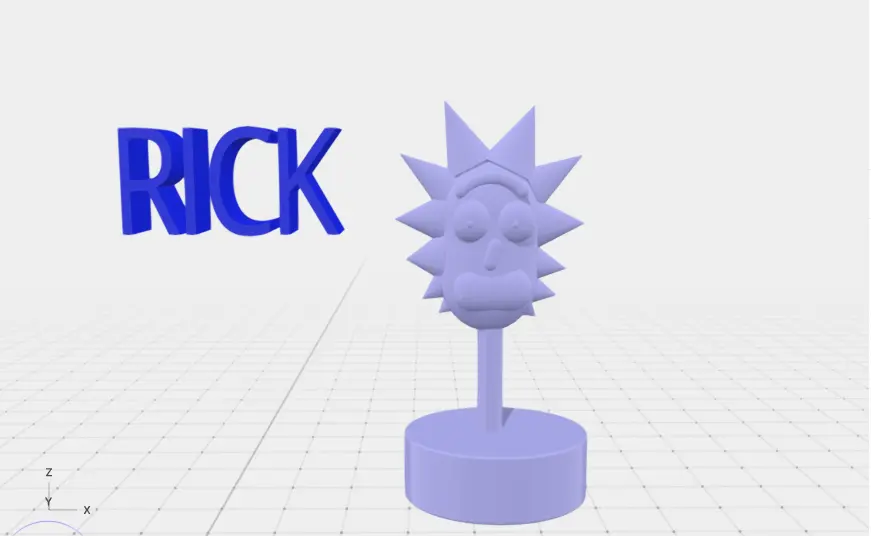 3D Printer Files | 3MF File | Modelado 3D de Rick | Creality Cloud
