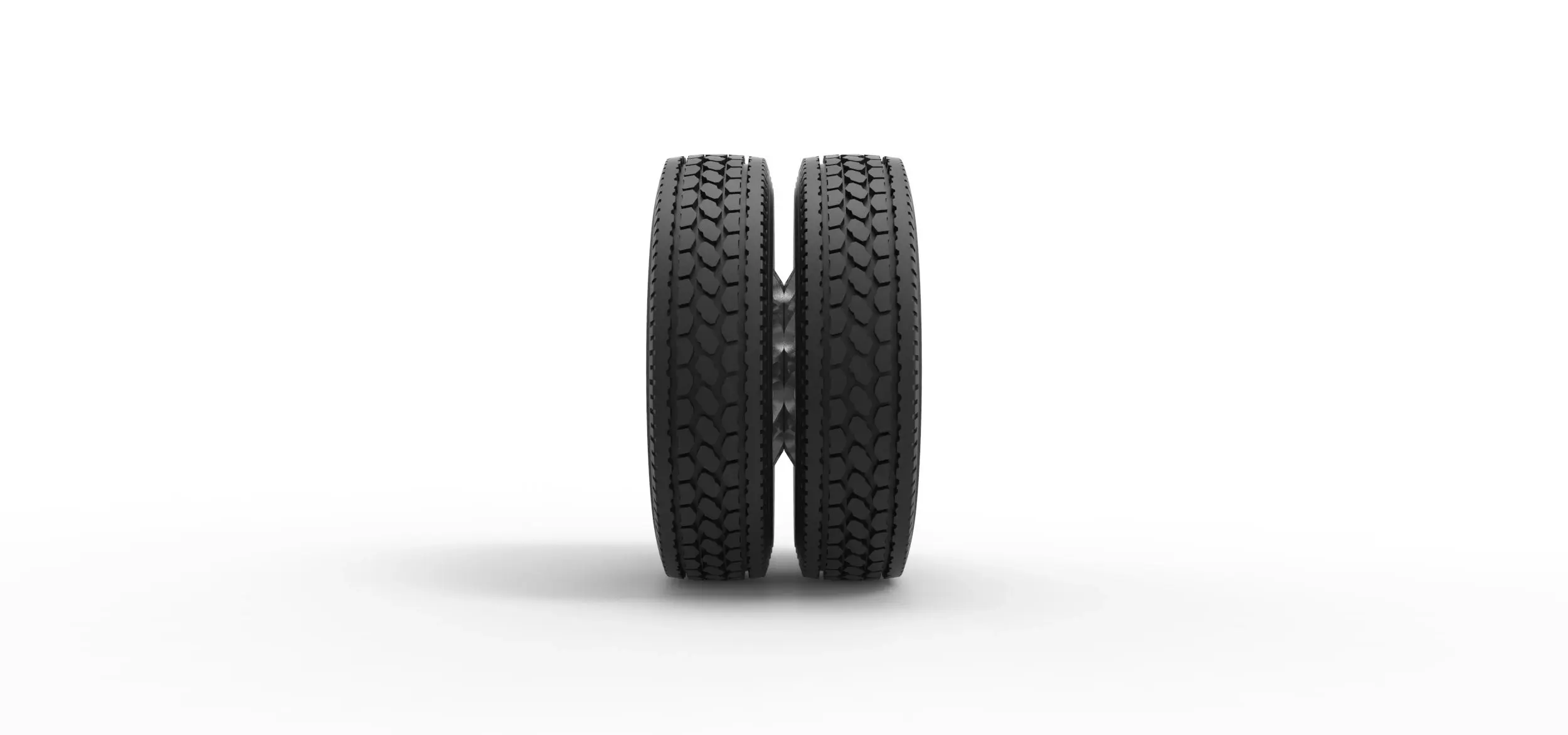 Vehicles & Machinery STL Download - Rear custom wheel of semi truck V19 ...