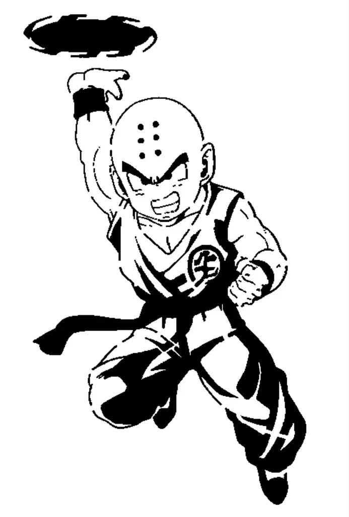 Free Other STL Download - Krillin stencilby SMT_M 🦊
