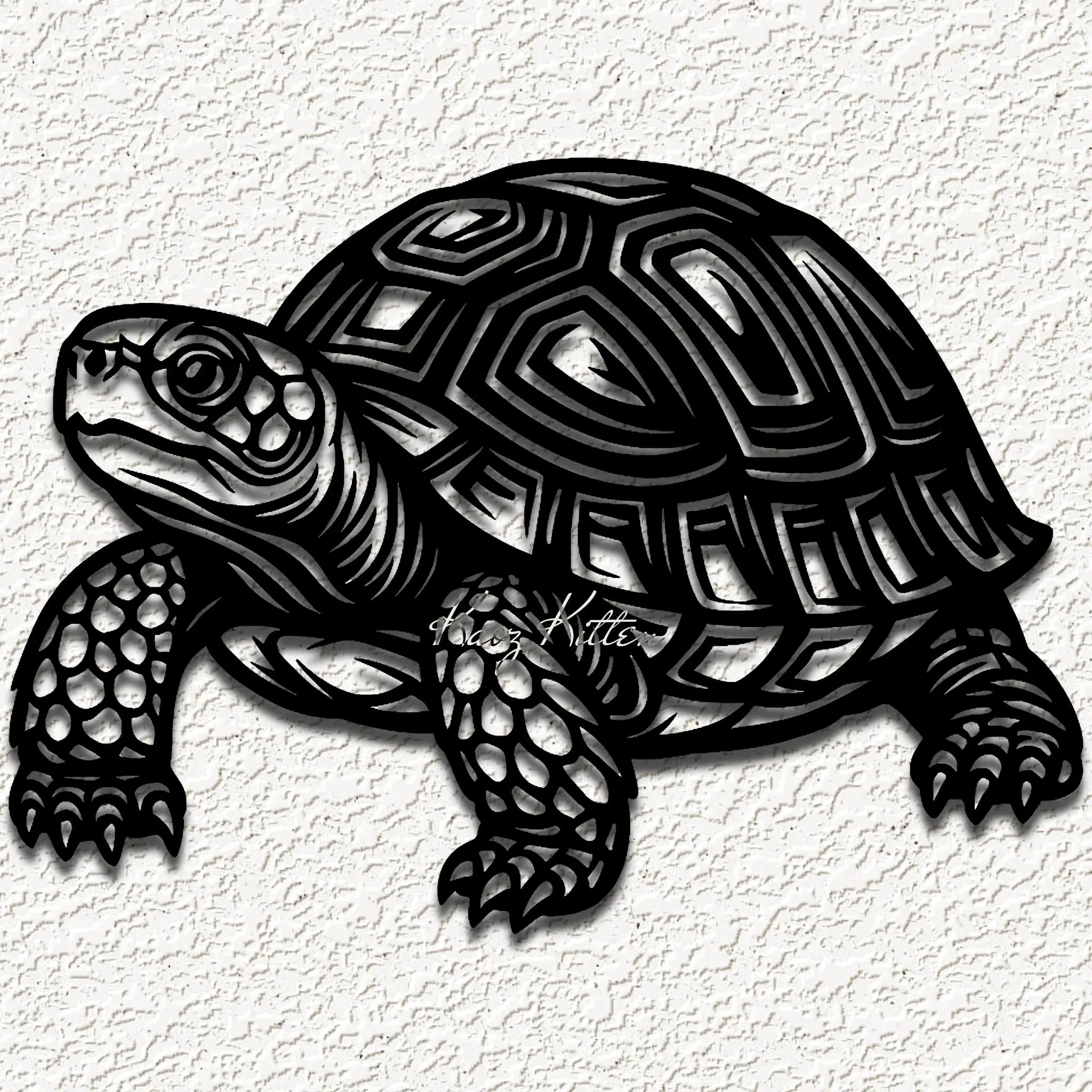 Free Other STL Download - indian star tortoise turtle wall art home decorby Kaoz Kitten