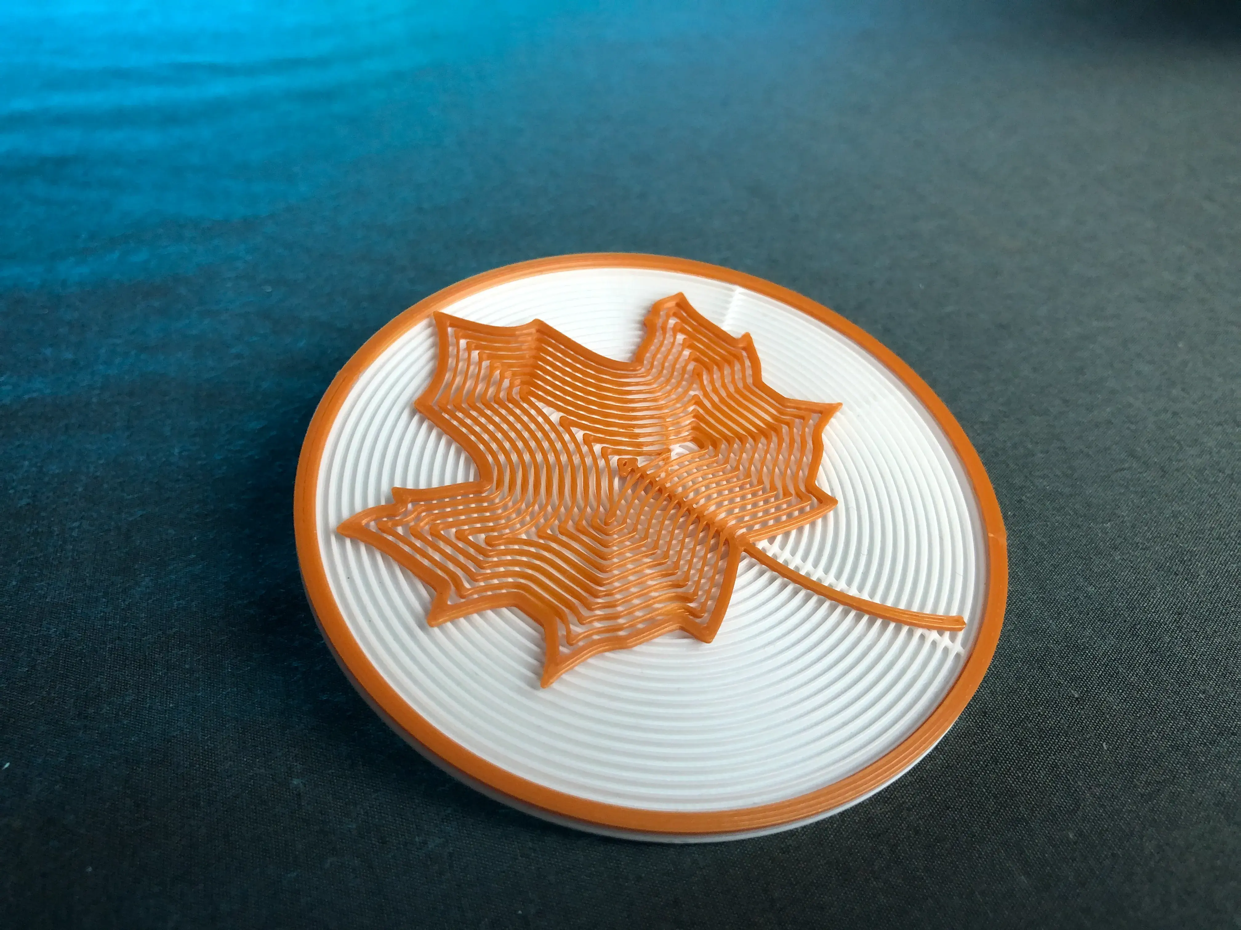 3D Printer Files | 3MF File | Maple Leaf Coaster | Creality Cloud