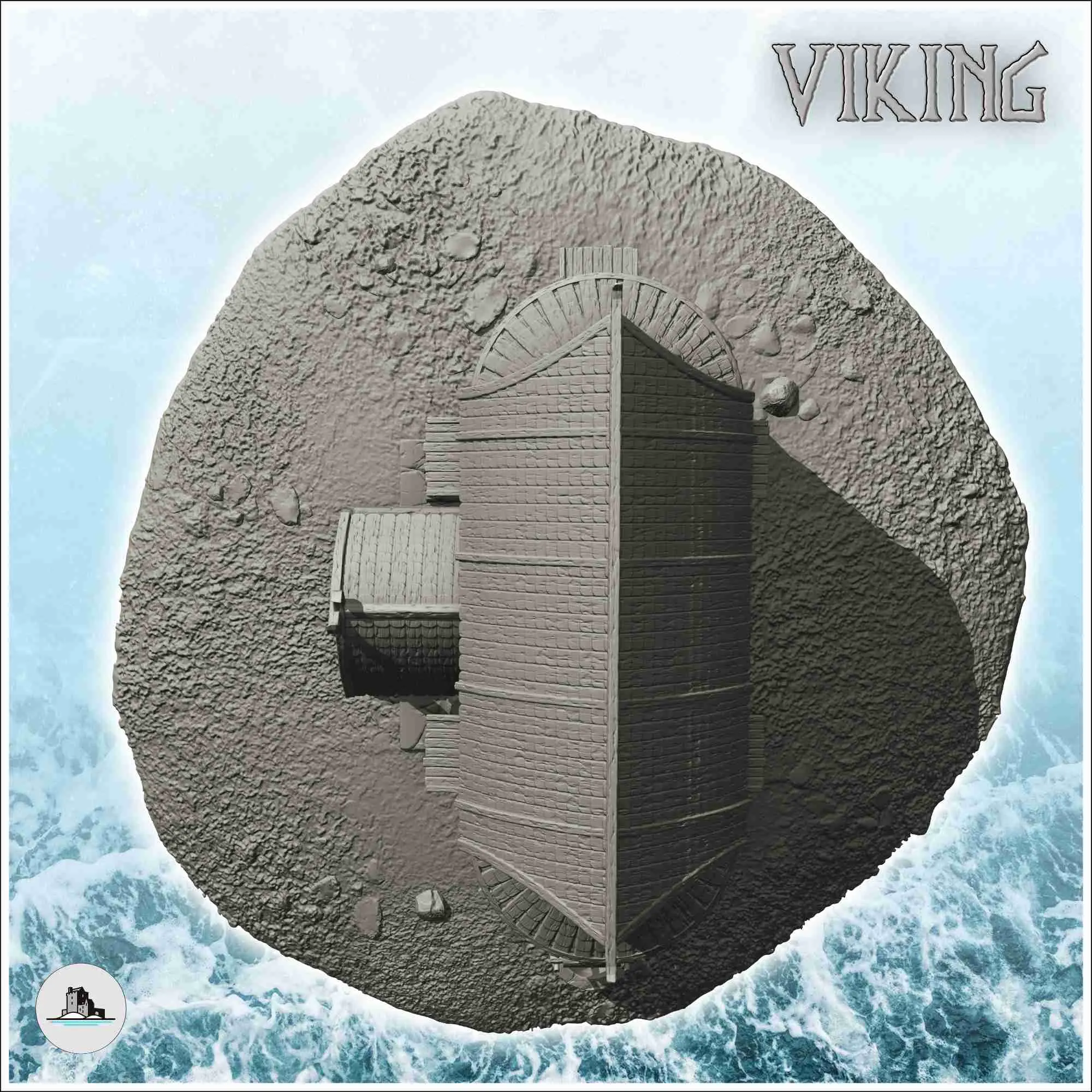 Other STL Download - Viking palace with large canopy and well (10 ...