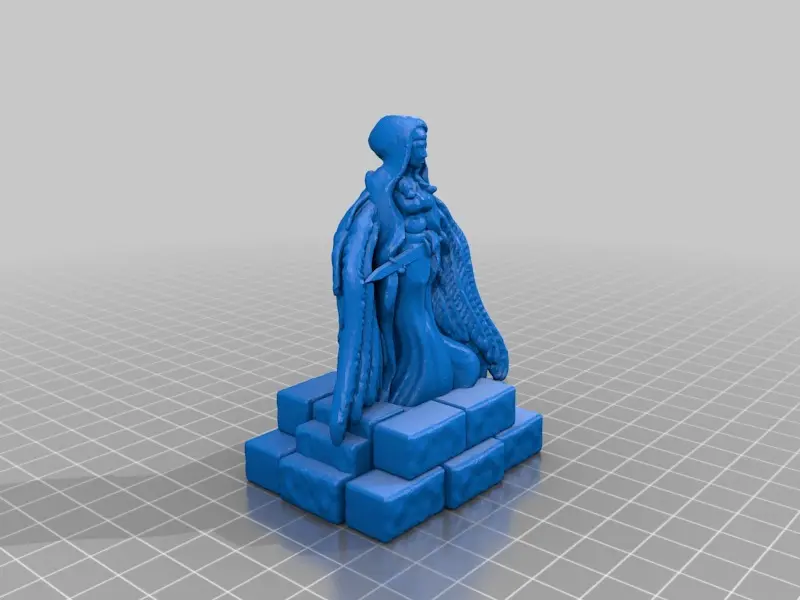 3D Printer Files | 3MF File | Angelic Statue (28mm/Heroic scale ...