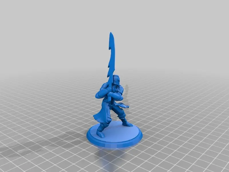 Free Characters & Creatures STL Download - Armored Warrior (multiple ...