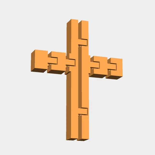Free Other STL Download - Flexi Cross print in placeby TrashyPrinting