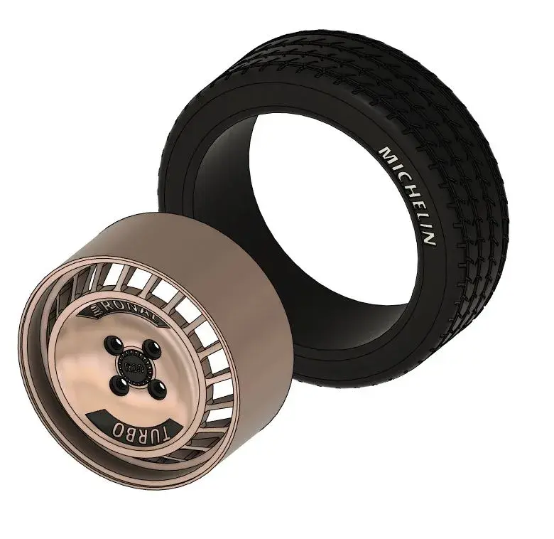 Vehicles & Machinery STL Download - Ronal r10 Turbo wheelby EL_RUEDAS