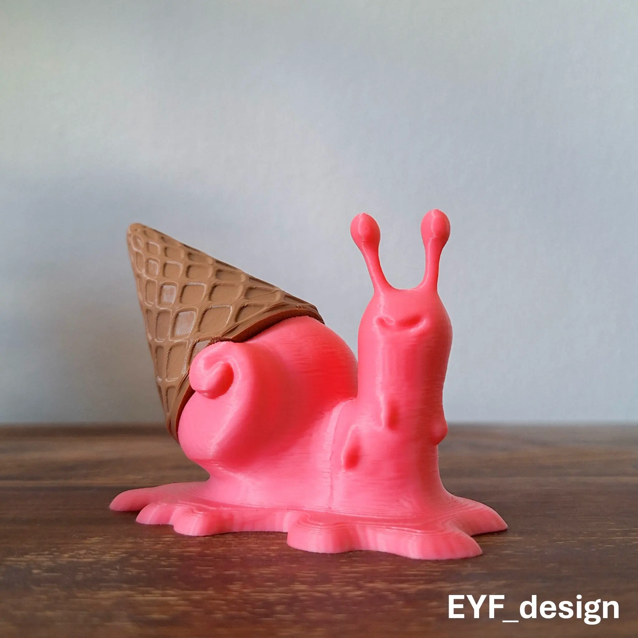3D Printer Files | 3MF File | Snail Ice Cream Figure | Creality Cloud