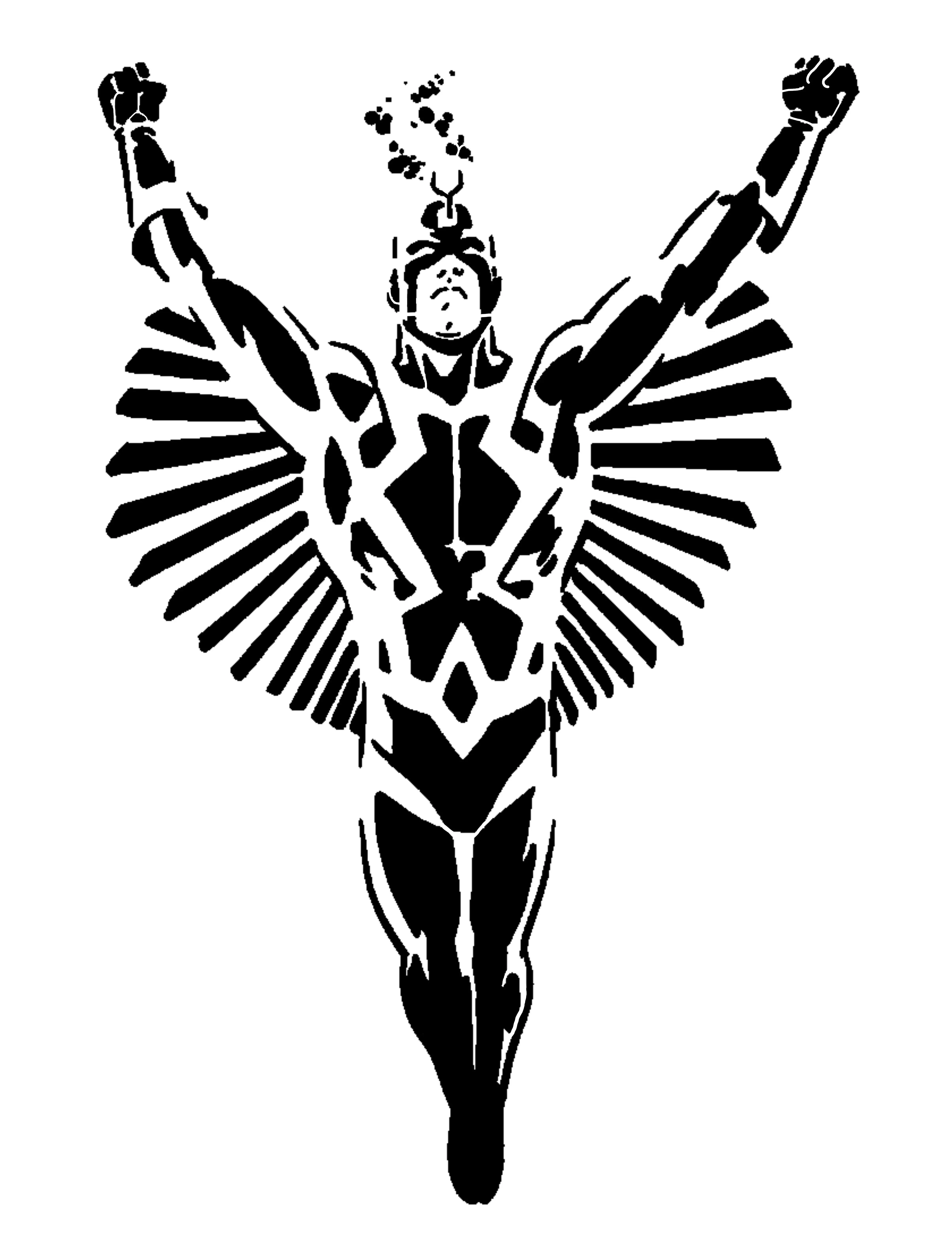 Free Digital Art STL Download - Black Bolt stencilby SMT_M 🦊