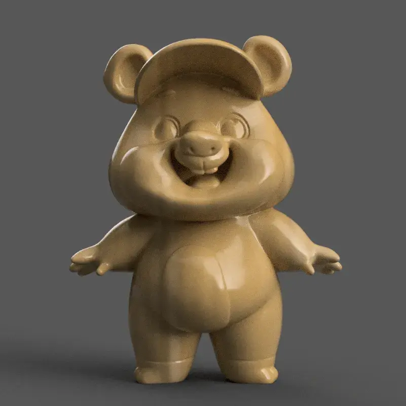 Other STL Descarga - Cute Bear 3D Model – Fun Cartoon Decoration STL - HIve