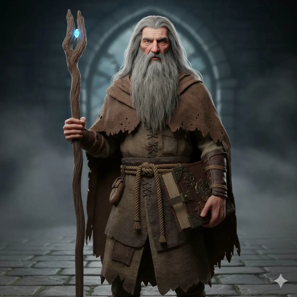 3D Printer Files | 3MF File | Wizard medieval mage | Creality Cloud